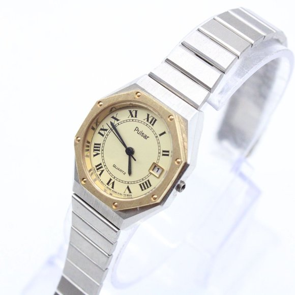 Pulsar | Accessories | Vintage Pulsar Watch Womens Silver Tone ...
